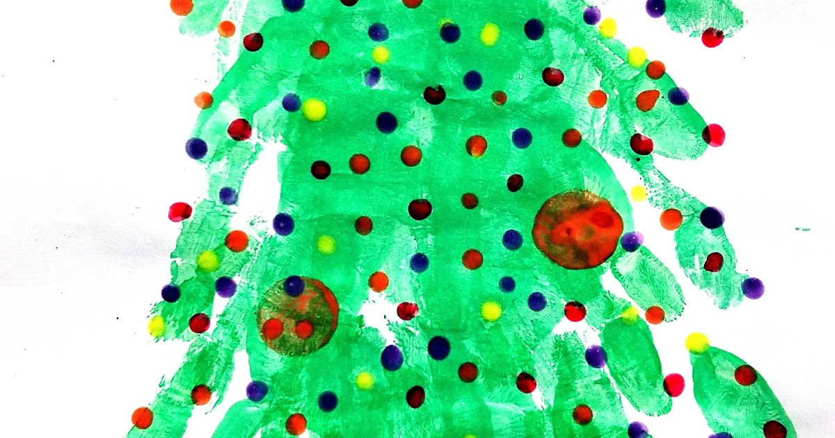 Poetic Mommy: Friday Family Fun - Fingerpainting Christmas Tree