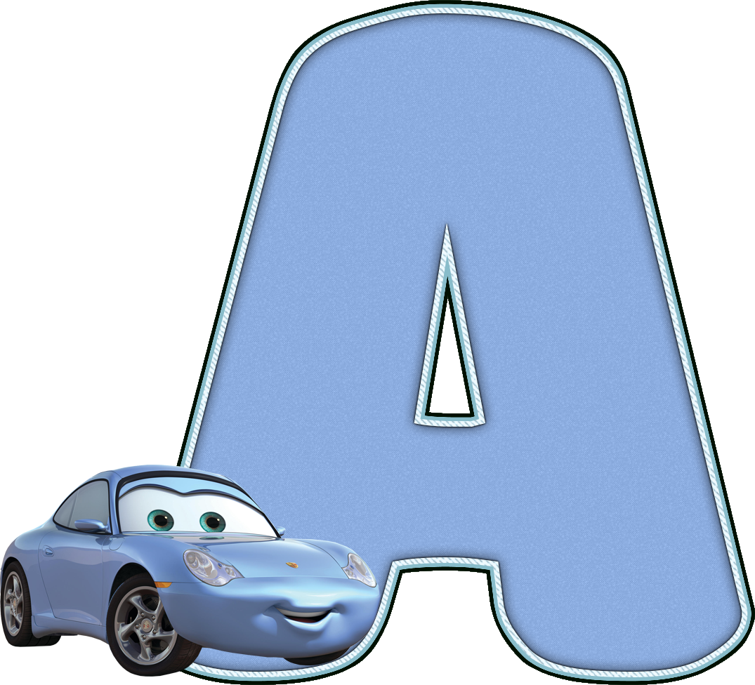 Alfabeto Decorativo: Alfabeto - Carros 16 - PNG - Letras - Maiúsculas ...