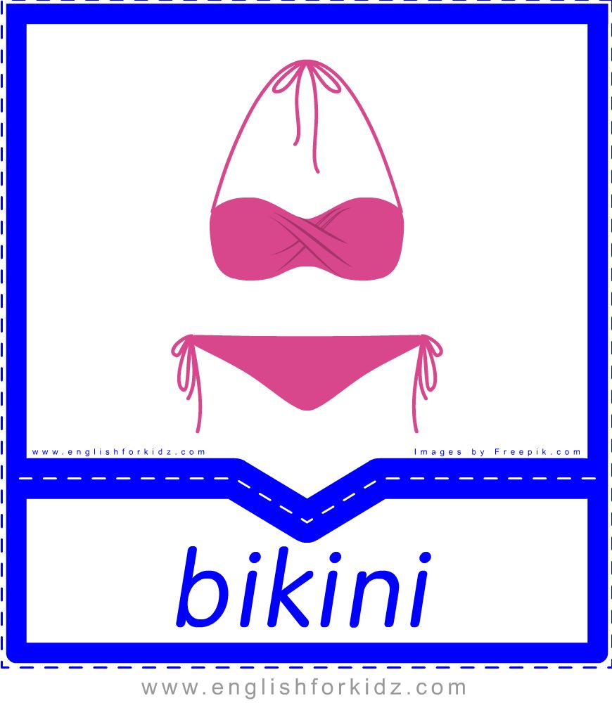 Clothes and Accessories Flashcards. Part 1.