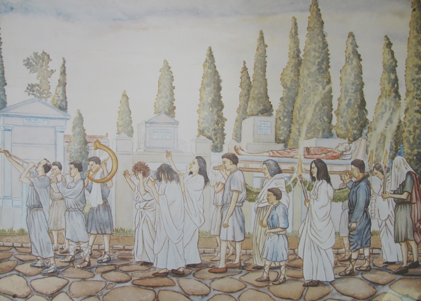 Los collegia funeraticia o Tenuiorum,(seguro de entierro)