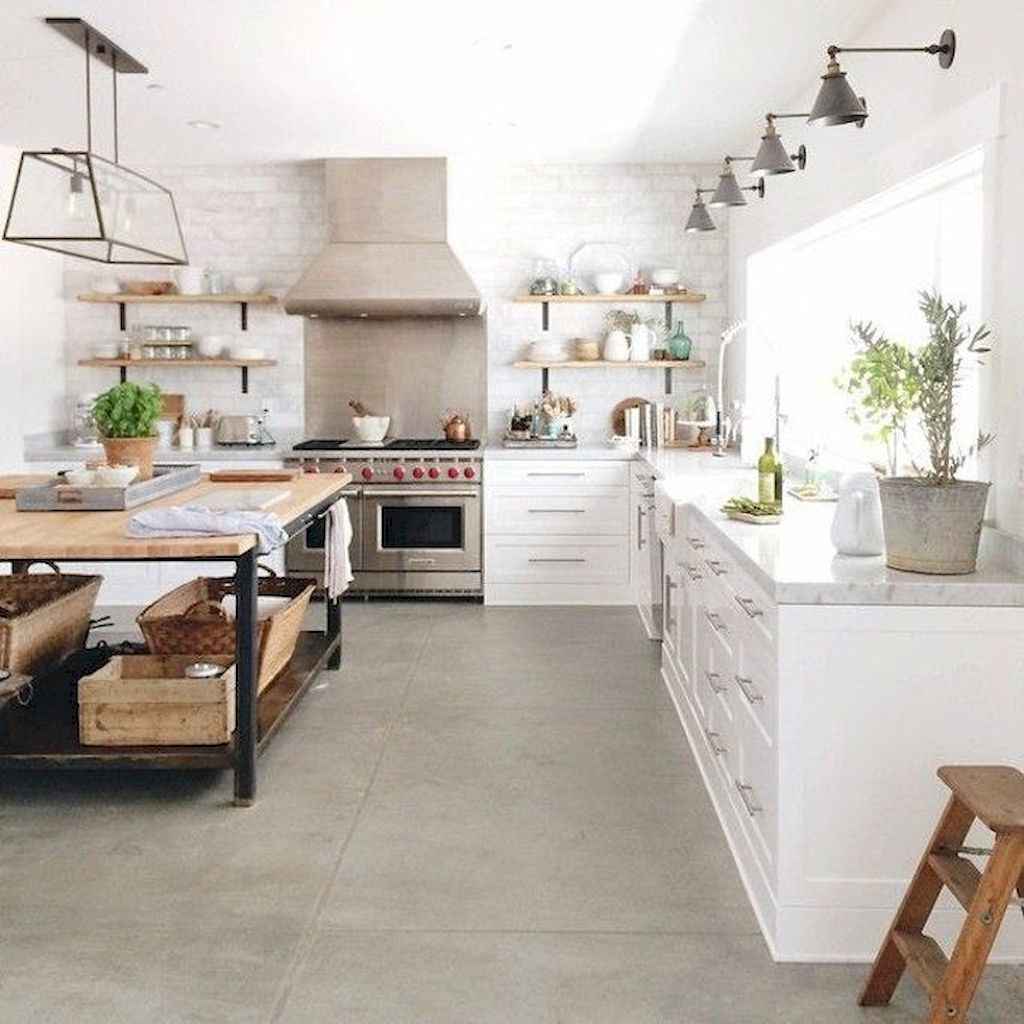 80+ Rustic Farmhouse Kitchen Design Ideas - Bedroomm008