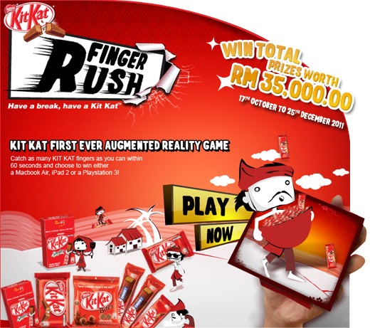 Kit Kat Finger Rush Contest - Malaysia Online and Offline Contest Portal