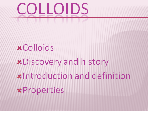 Colloids