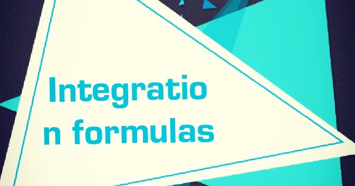 Mathseasy: Standard integrals