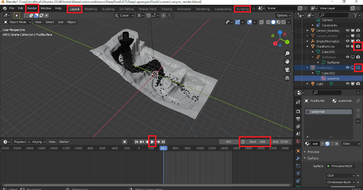 Backstage Coding: Visualizing the results on Blender
