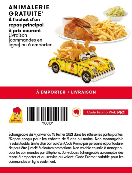 11 nouveaux coupons St-Hubert [2021] | Coupons au Québec