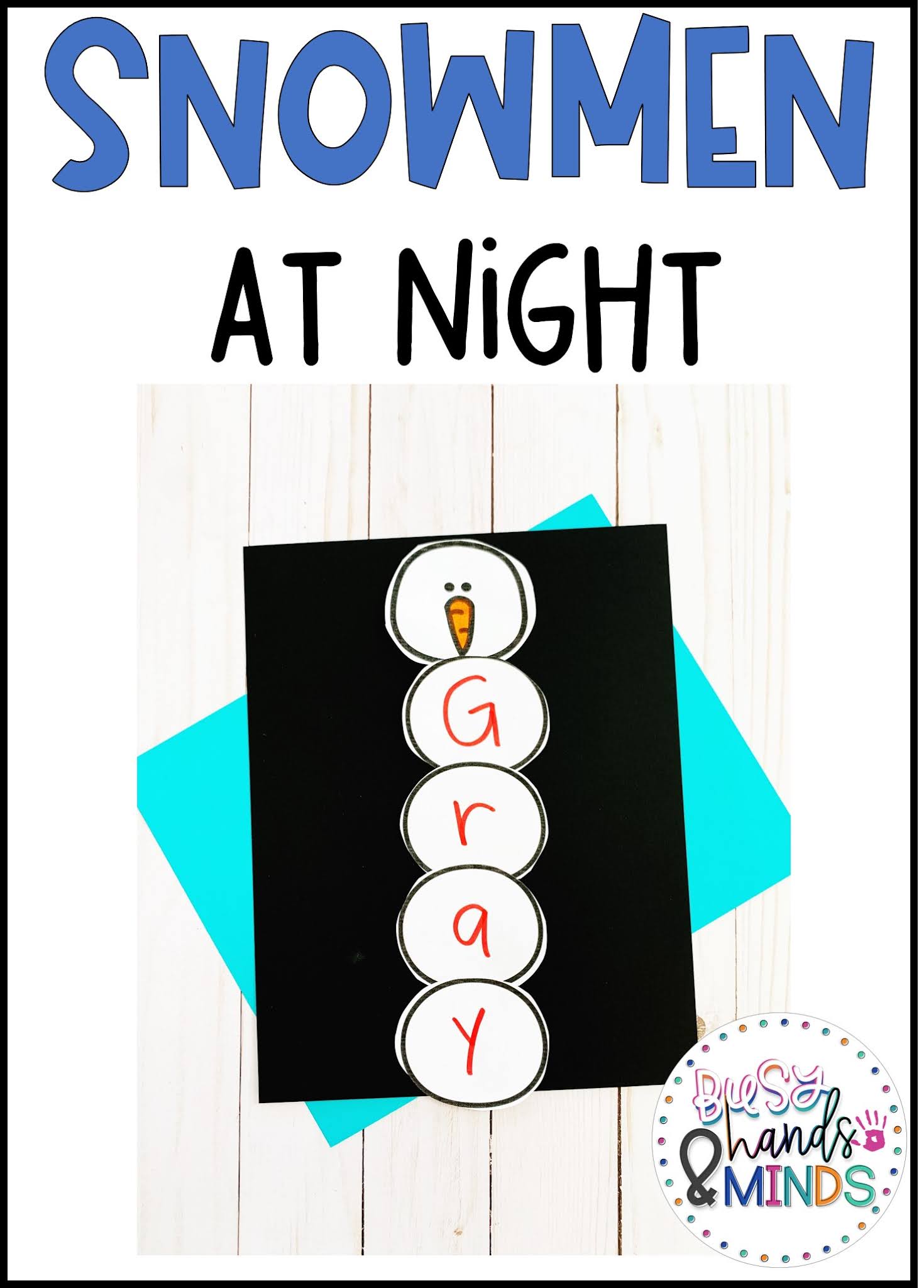 Snowmen At Night Preschool Book Companion | Busy Hands and Minds