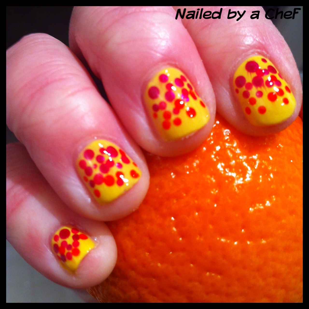 Nailed by a Chef: sunset nails