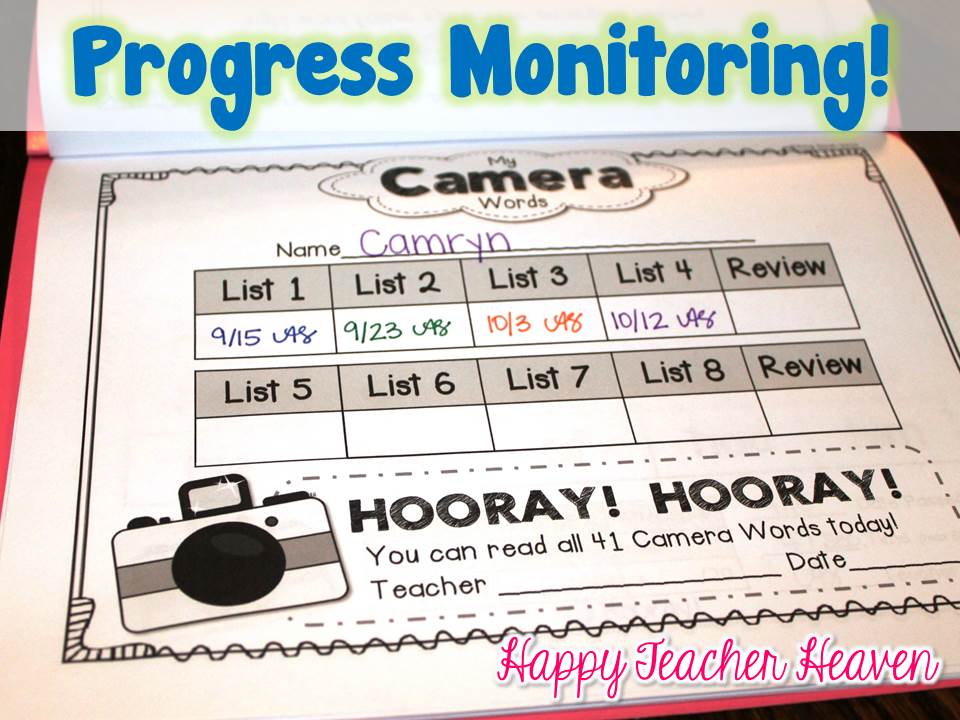 Happy Teacher Heaven: Camera Words Sight Word Folder System