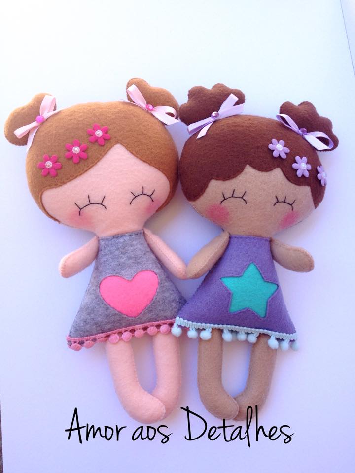 Feltro Fácil Moldes e Apostilas: Bonecas em Feltro