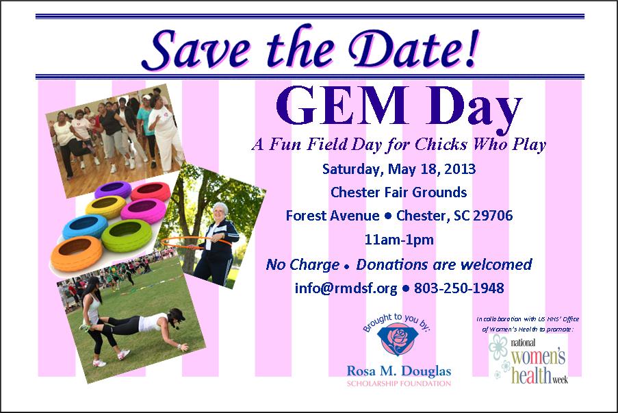 B.A.G. Lady Notebook:: SAVE THE DATE - GEM Day: A Field Day for Chicks ...