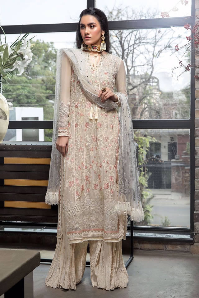 Manara by Maria Asif Baig : Embroidered Chiffon Collection 2019