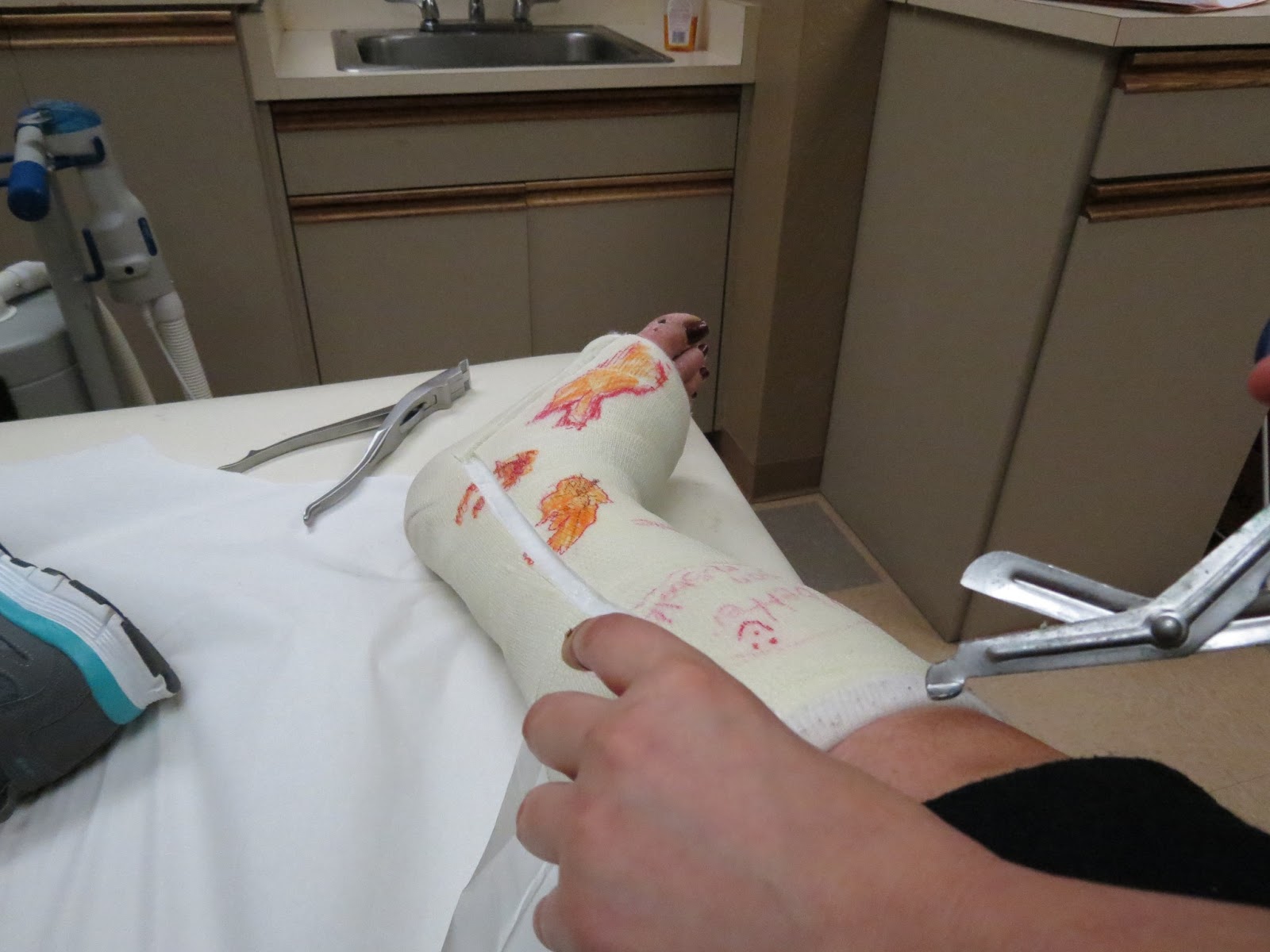 Meandering...: Cast Removal ~ January 24, 2013