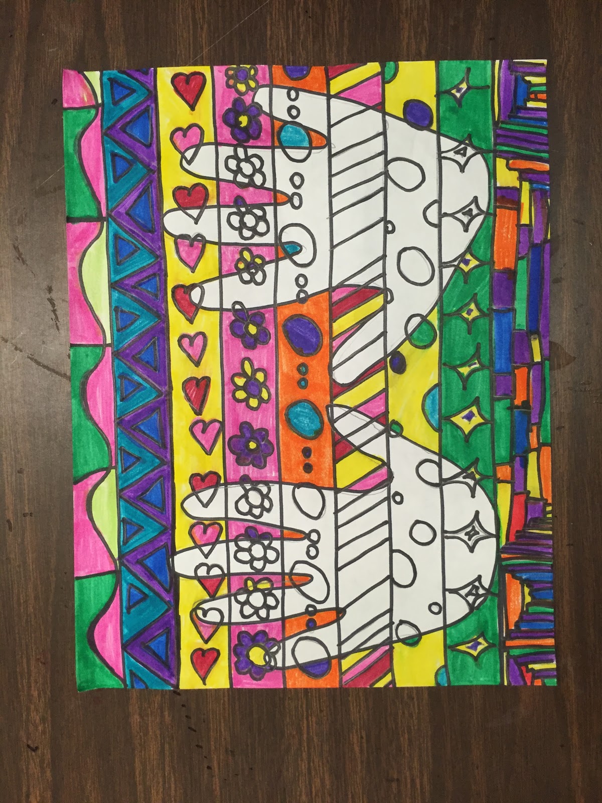 Art with Ms. Thomas: Fourth Grade Line and Pattern Hands