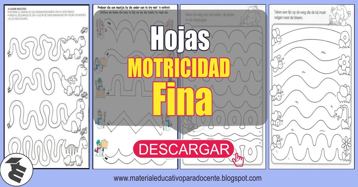 Material Educativo: Hojas de trabajo para la Motricidad Fina | Archivo ...