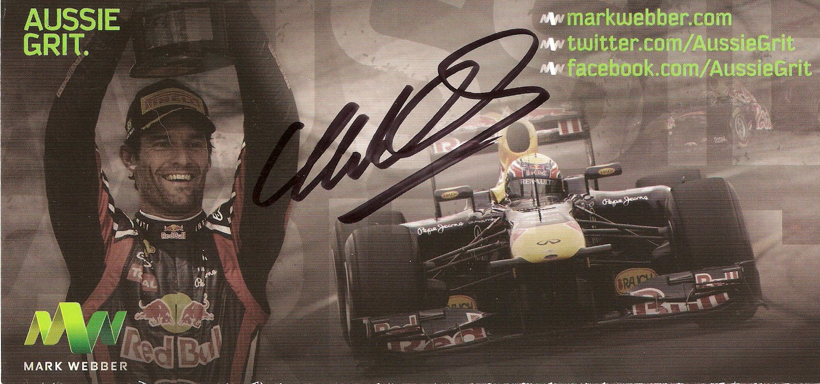 Chris Autographs: Mark Webber