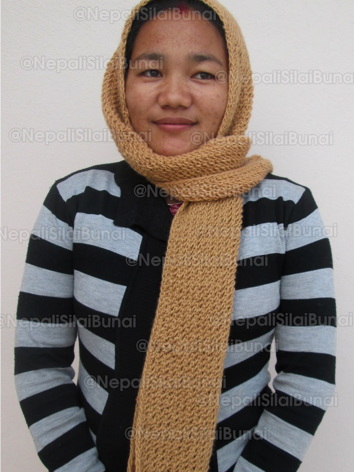 How to Knit a Scarf | Muffler Scarf Design | Maflar Bunne Tarika ...
