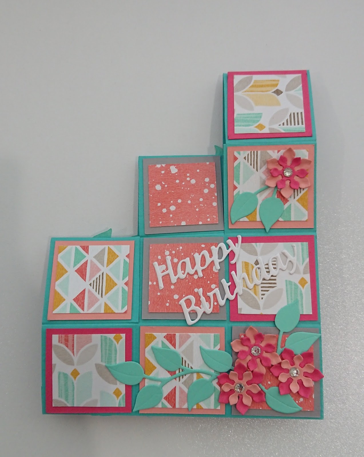 MerryMade Crafts etc ...: Block Card and matching bag