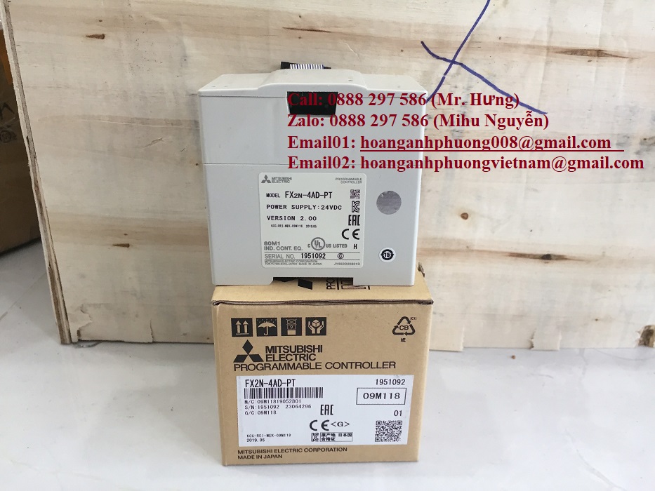 Module đọc nhiệt độ FX2N-4AD-PT Mitsubishi
