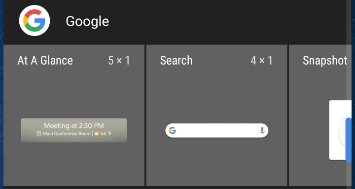 Missing Weather in Google's "At a Glance" Widget