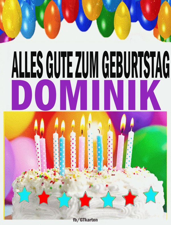 DOMINIK - Alles Gute Zum Geburtstag - birthday.kim/de