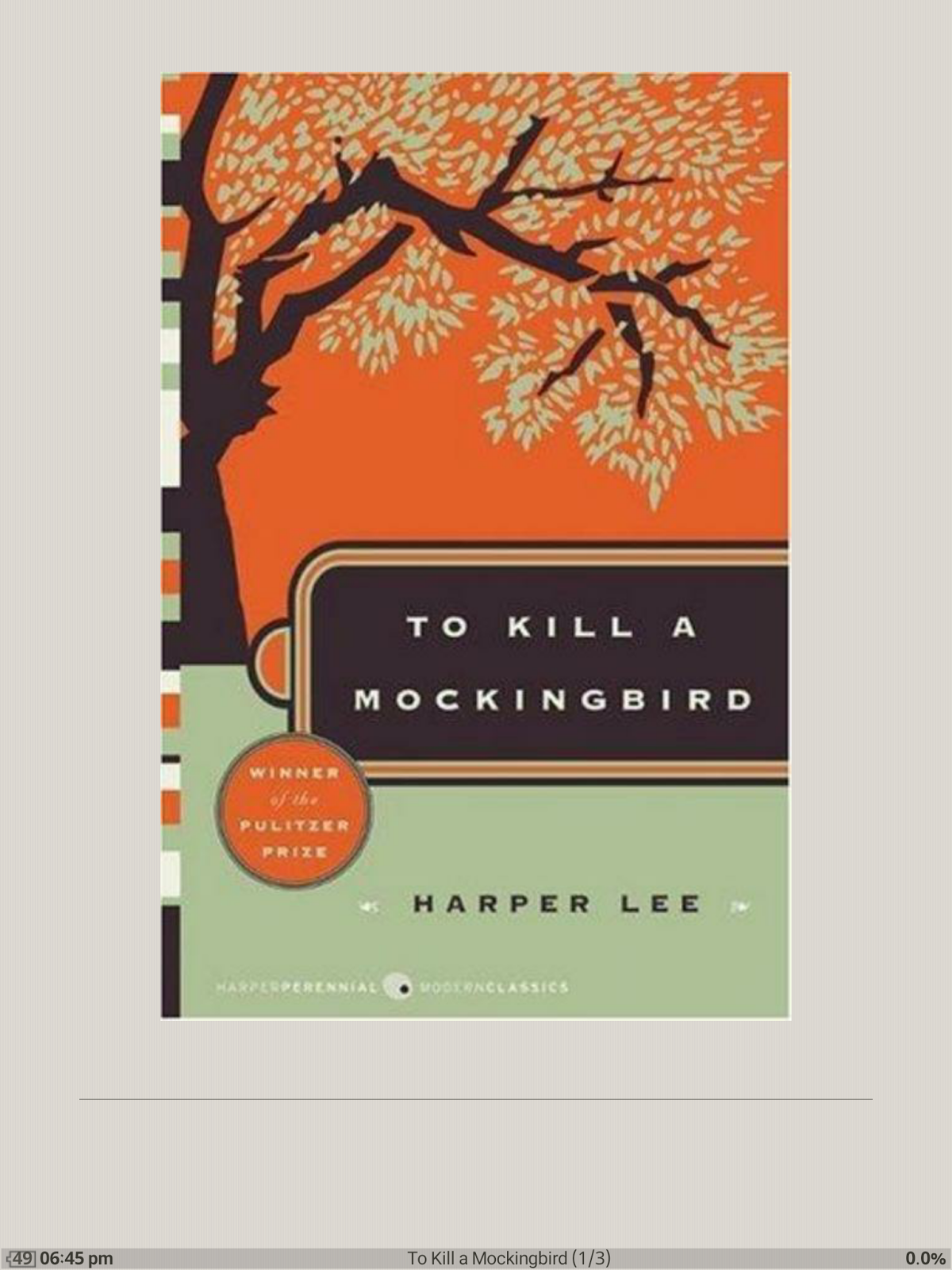 Bookish In Fiction Land : To Kill a Mockingbird by Harper Lee ( winner ...