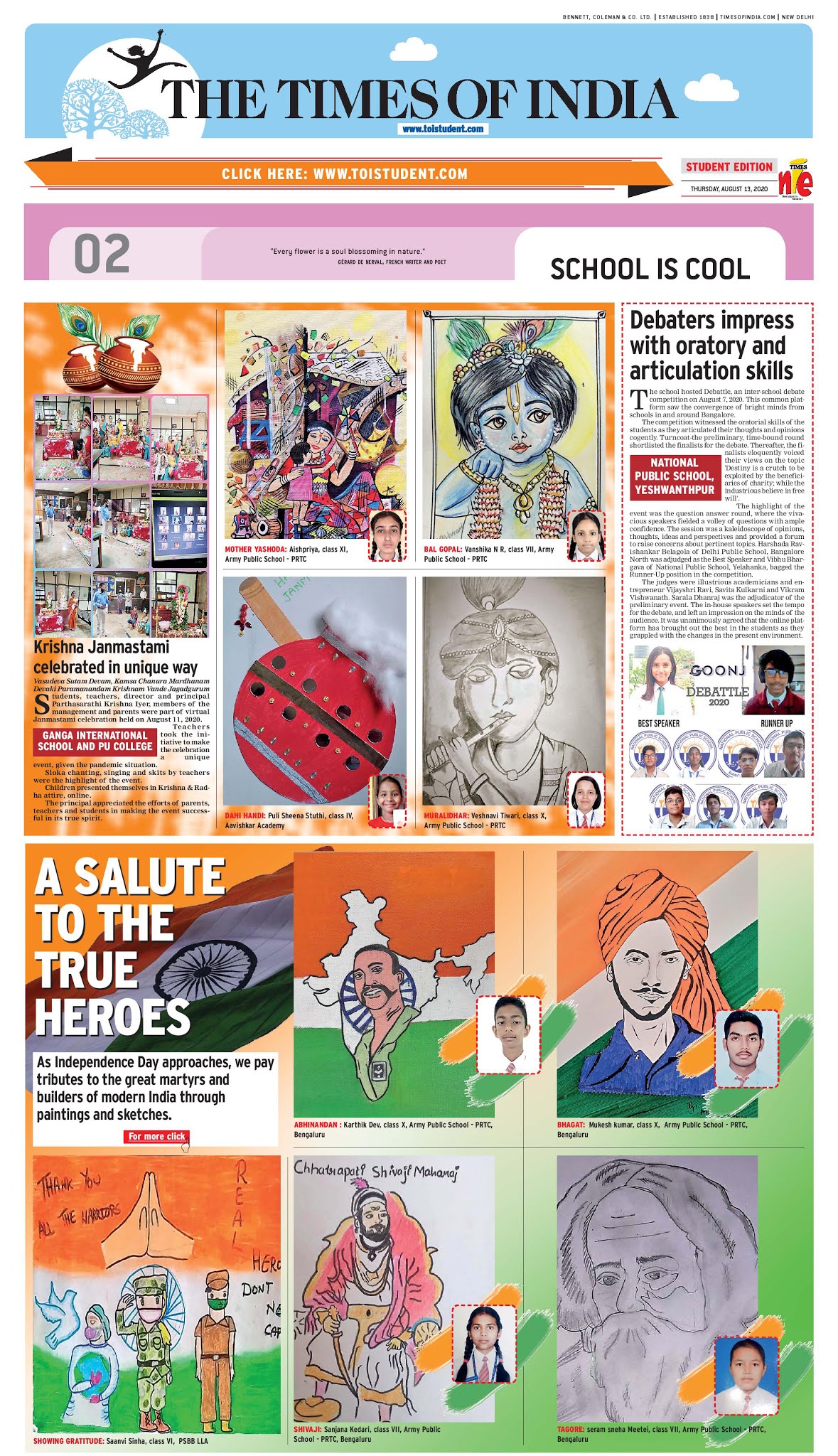 Meenal Creations: Today's Newspaper