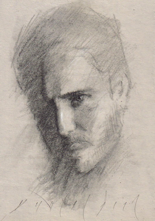 DAILY PAINTERS MARKETPLACE: Portrait of a young man original male ...