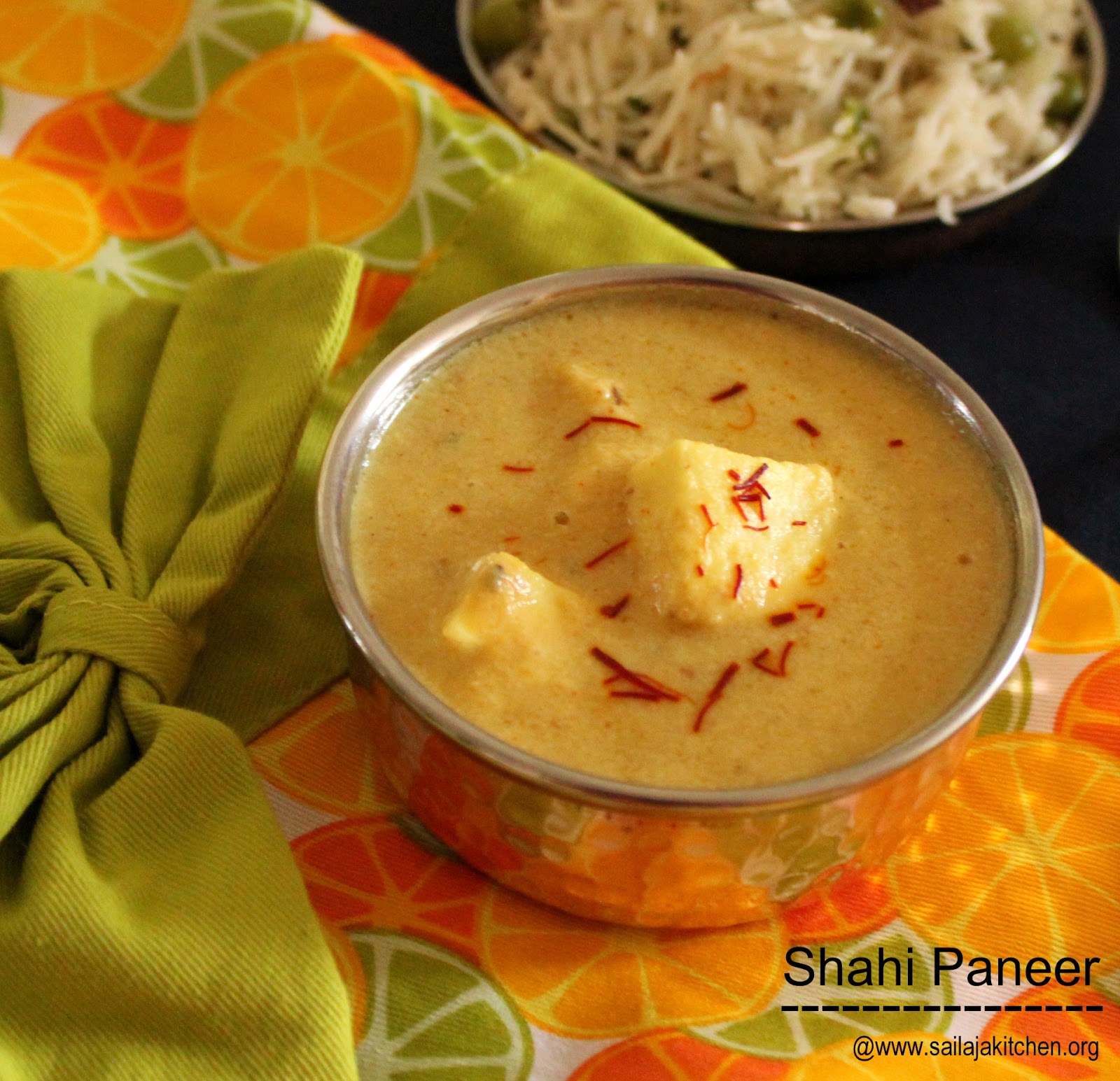 Sailaja Kitchen...A site for all food lovers!: Shahi Paneer Recipe ...