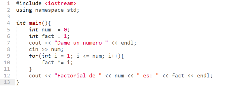 Factorial In C