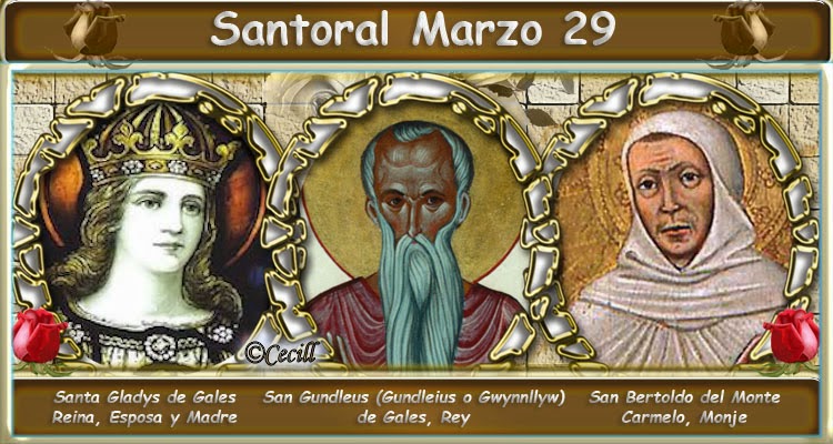 Vidas Santas: Santoral Marzo 29