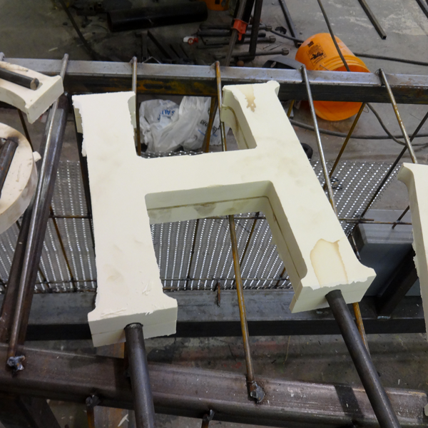 Routing two piece letters - Precision Board