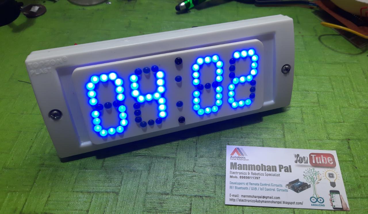 Electronics By Manmohan Pal Seven Segment Digital Led Clock By