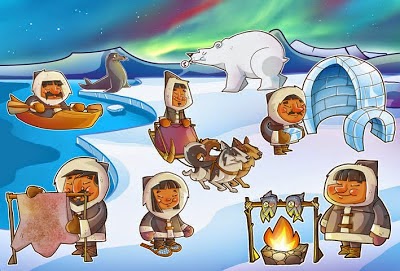 Pequeños monstruitos: ALIMENTACIÓN DE LOS ESQUIMALES O INUITS: CAZA Y PESCA