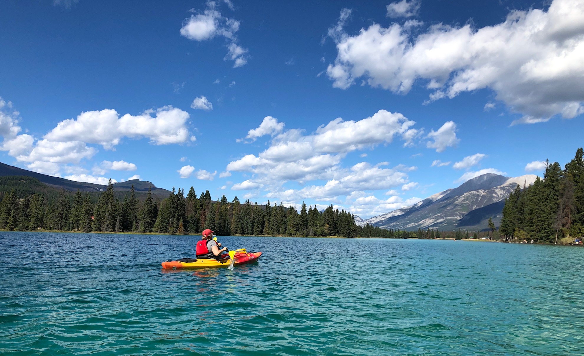Canoeing Around Edmonton, Alberta, Canada: Lake Edith, Jasper