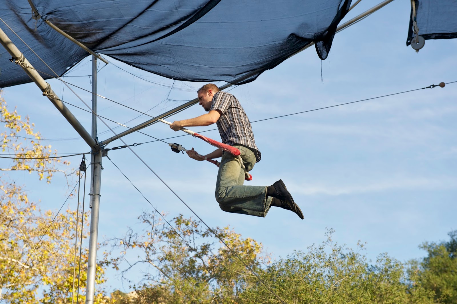 Sensory Overload: Engagement Photo Shoot at the Trapeze Rig