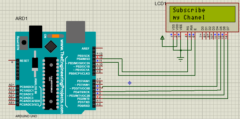 How to control LCD with Arduino