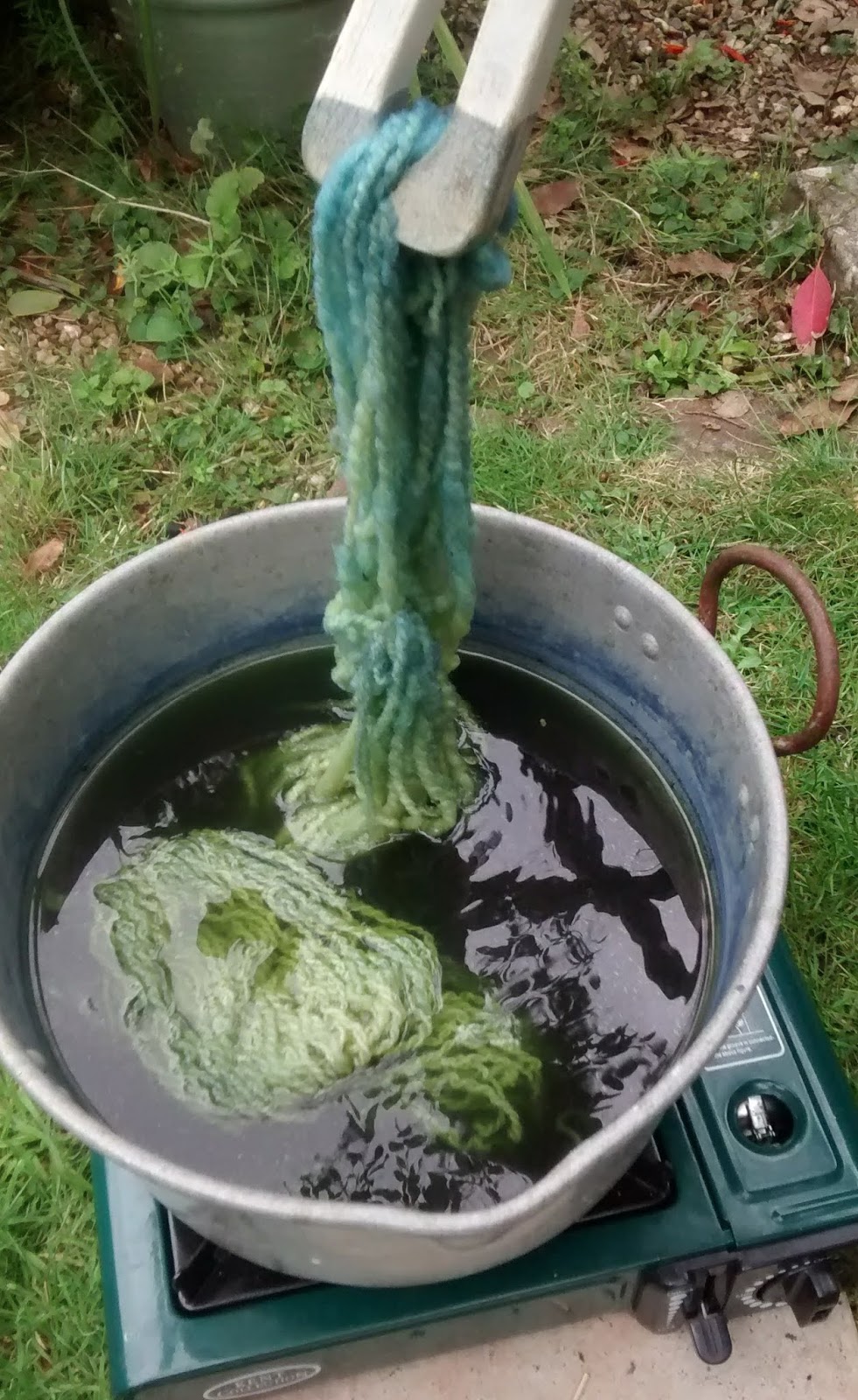 Cast On and Cast Off: Woad Dye - Happy Blues
