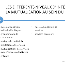 SCHEMAS DE MUTUALISATION