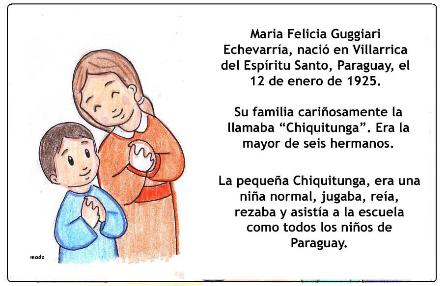Mis ilustraciones: Beata María Felicia de Jesús Sacramentado "Chiquitunga"