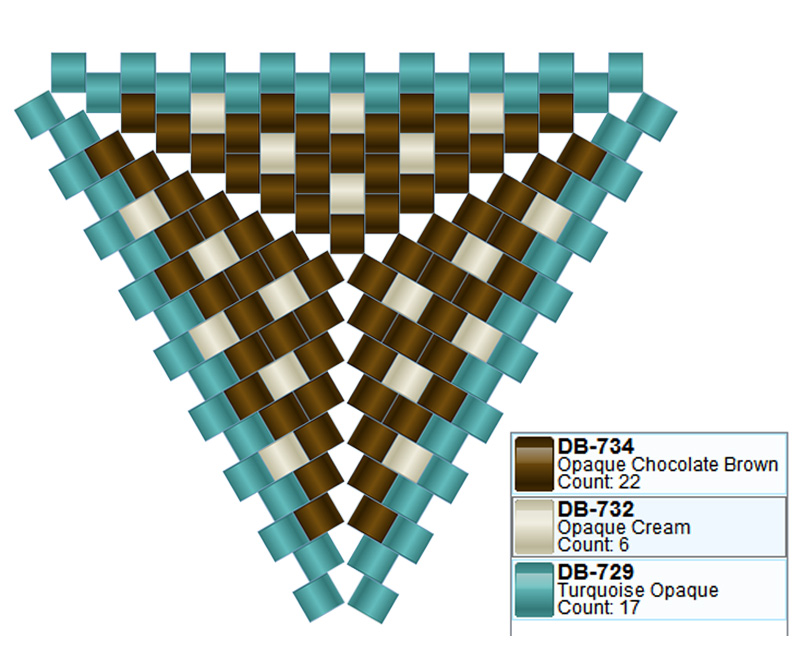 Bead Triangle and shapes on Pinterest | Peyote Triangle, Triangles and ...