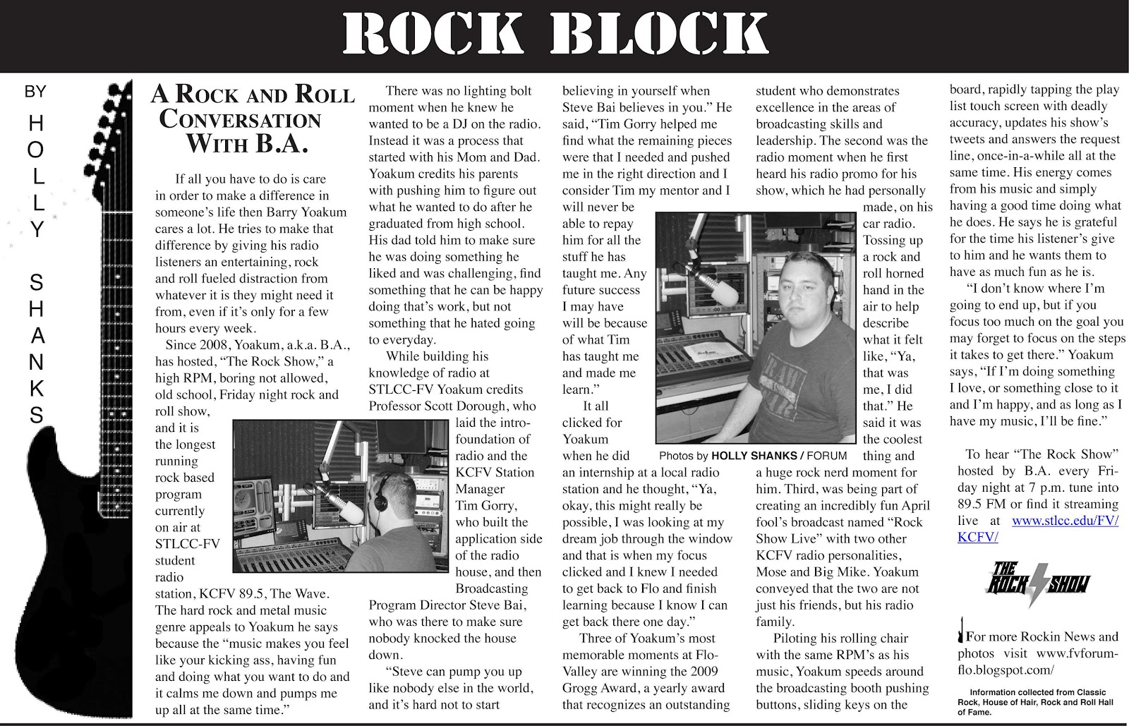 Holly Shanks Media: Rock Block- A Rock and Roll Conversation With B.A.