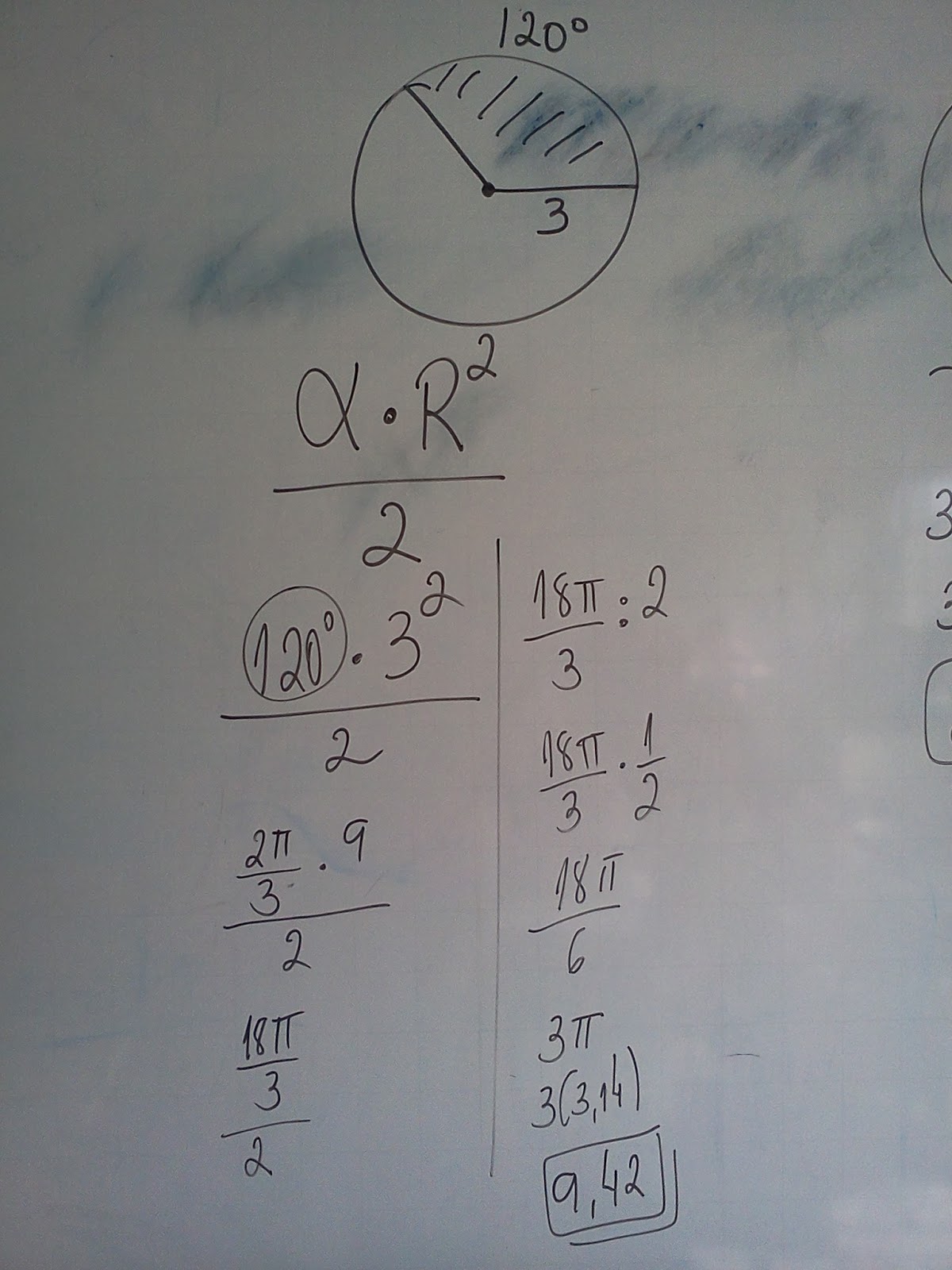 EXERCÍCIOS DE ÁREA DO SETOR CIRCULAR 7