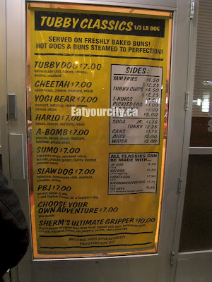 Eat Your City: Tubby Dog Calgary, AB - awesome and unique fully loaded ...