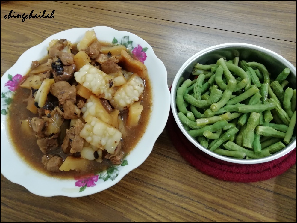 Simple Living In Nancy: Stewed Pork With White Bitter Gourd & Steamed ...