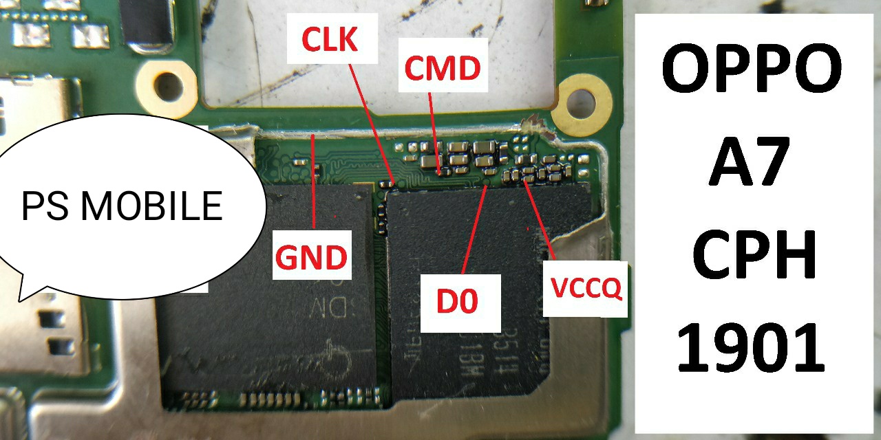 OPPO A7 CPH1901 ISP PINOUTBY PS MOBILE - PS MOBILE REPAIR