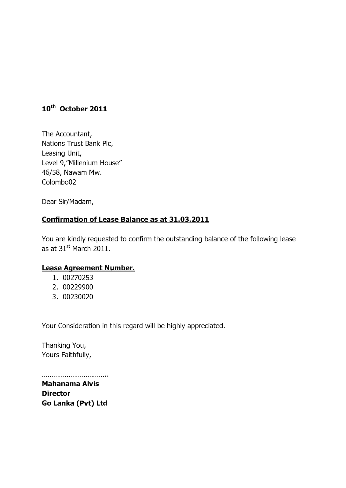 Audit Confirmation Letter Template ~ Resume Letter