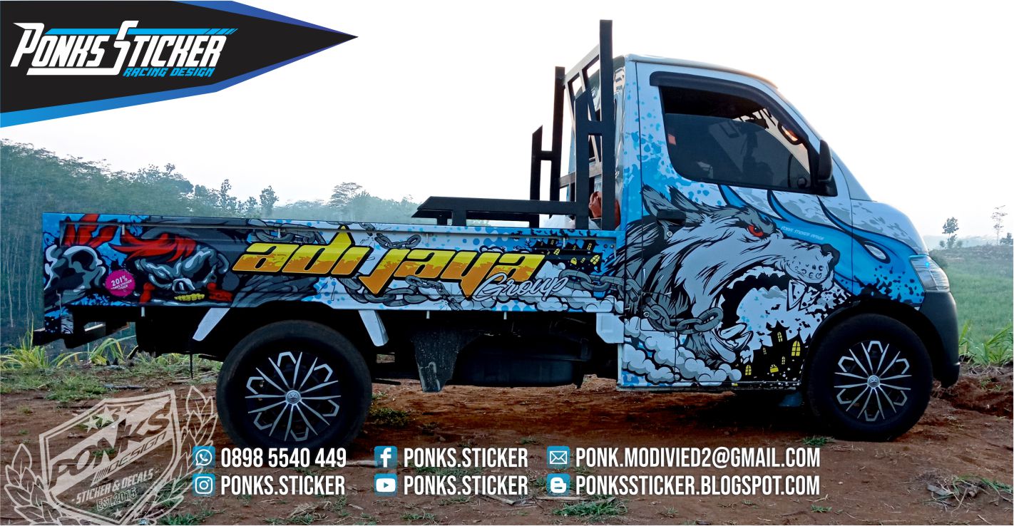 MODIFIKASI STICKER DECAL CUSTOM GRANDMAX PICKUP ~ Ponks Sticker