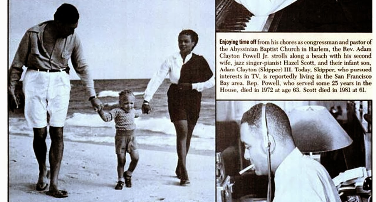Adam Clayton Powell Iii Son, Hazel Scott, her 2nd husband Ezio Bedin w ...