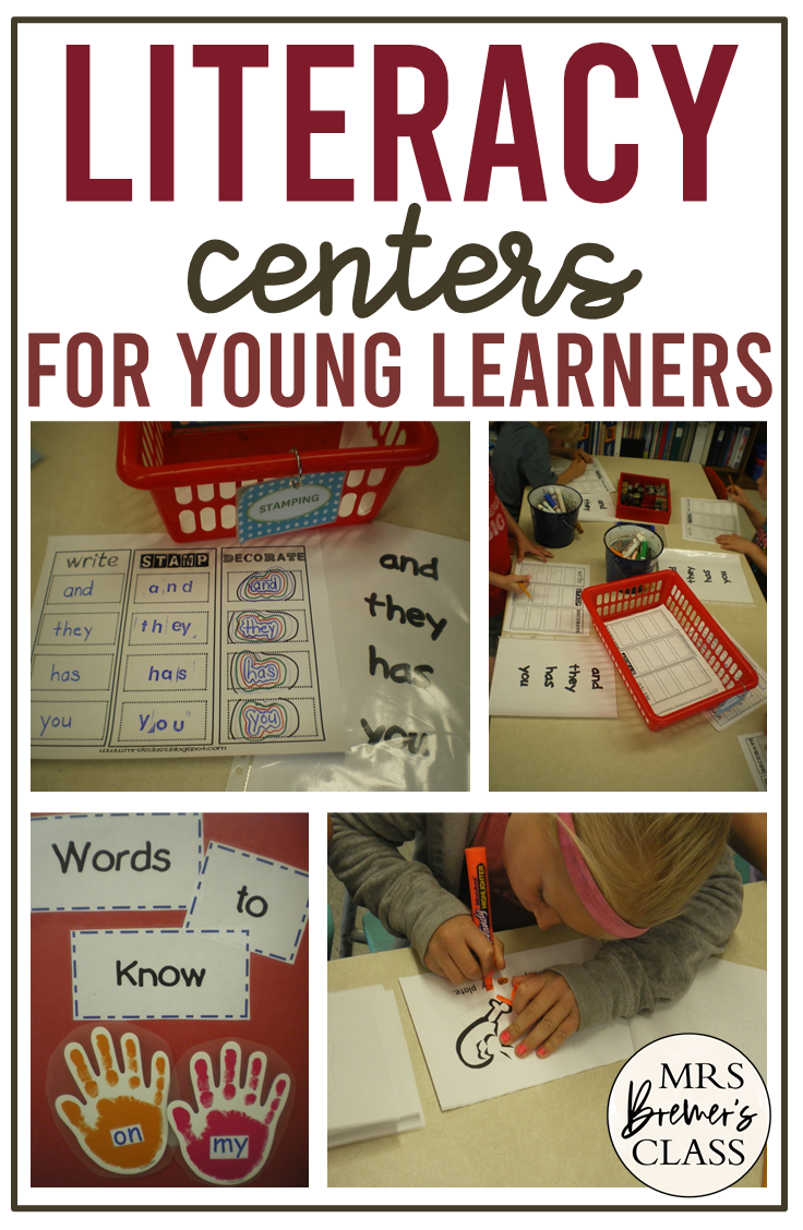 Literacy Center Activities for Kindergarten | Mrs. Bremer's Class